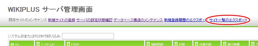 WIKIPLUS - WPADMINの使い方